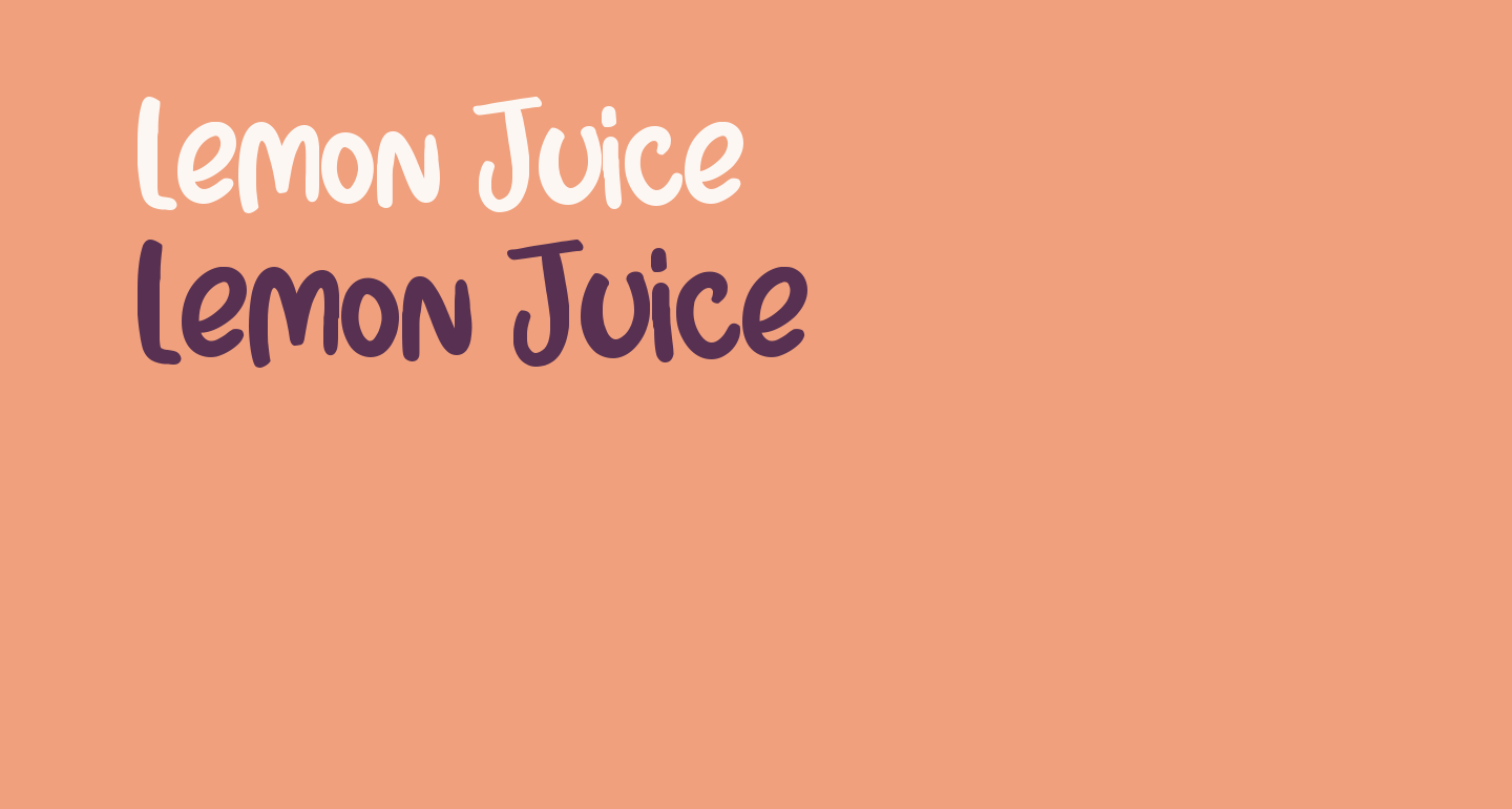 Lemon Juice free Font - What Font Is