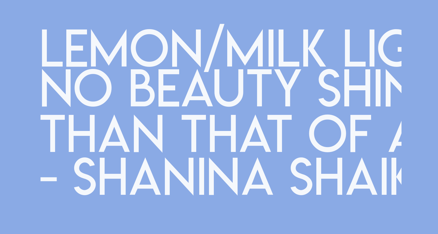 Lemon/Milk light free Font - What Font Is