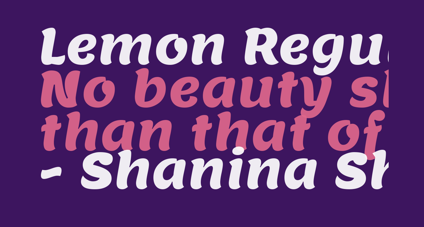 Lemon Regular free Font - What Font Is