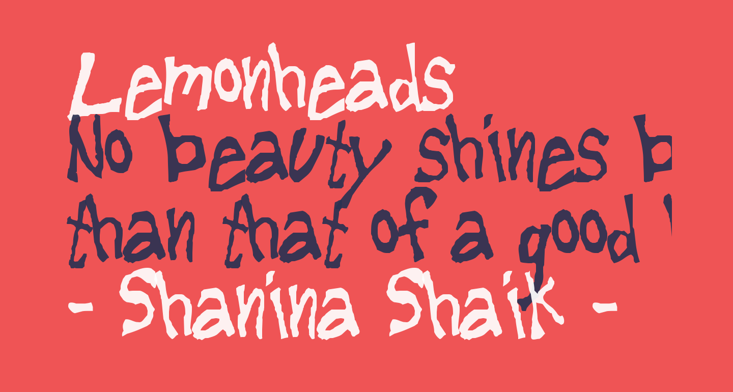 Lemonheads free Font - What Font Is