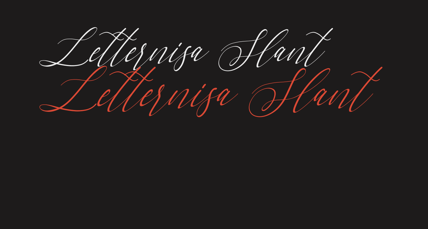 Letternisa Slant free Font - What Font Is