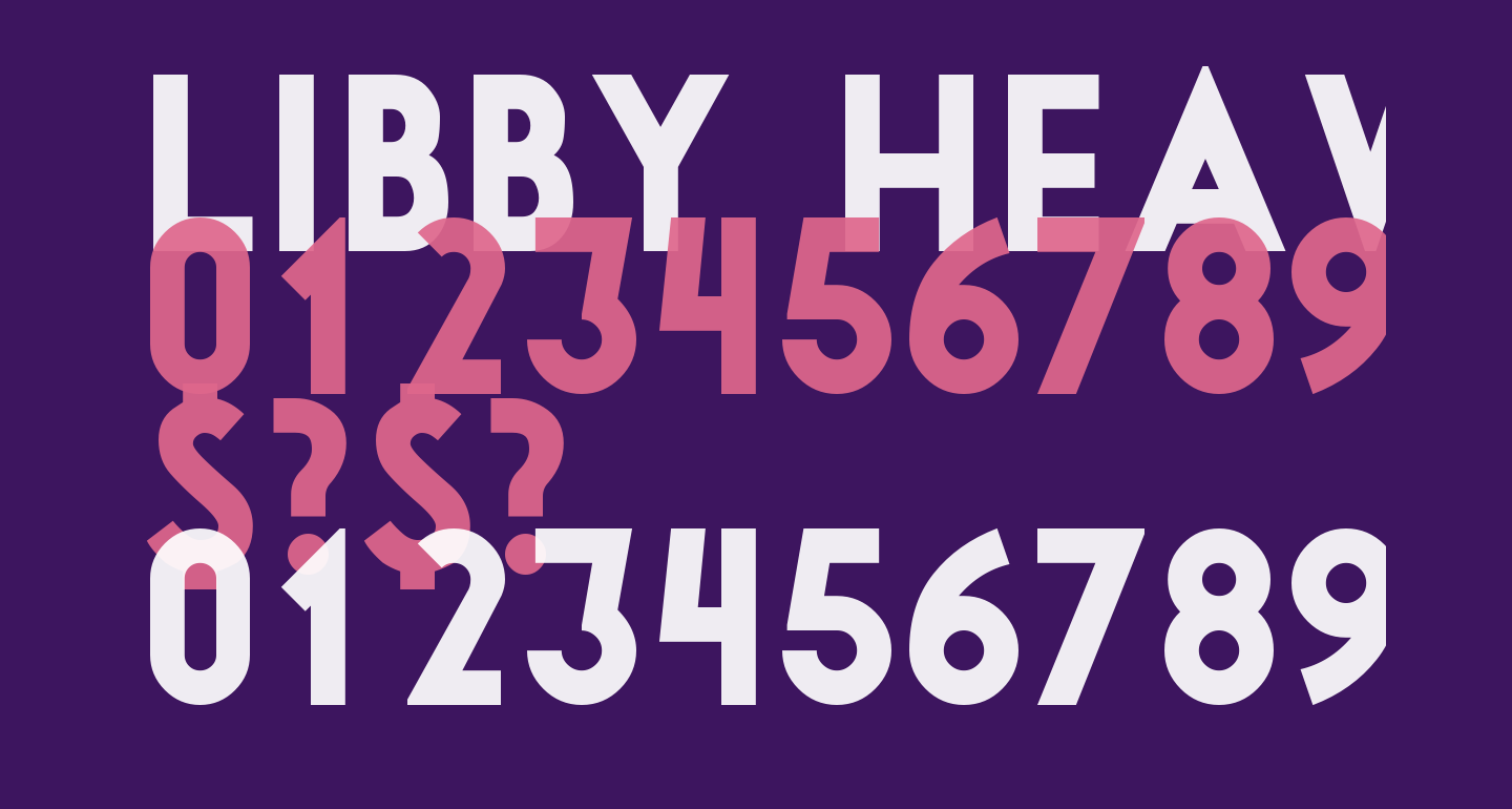 Libby Heavy:Version 1.00 free Font - What Font Is