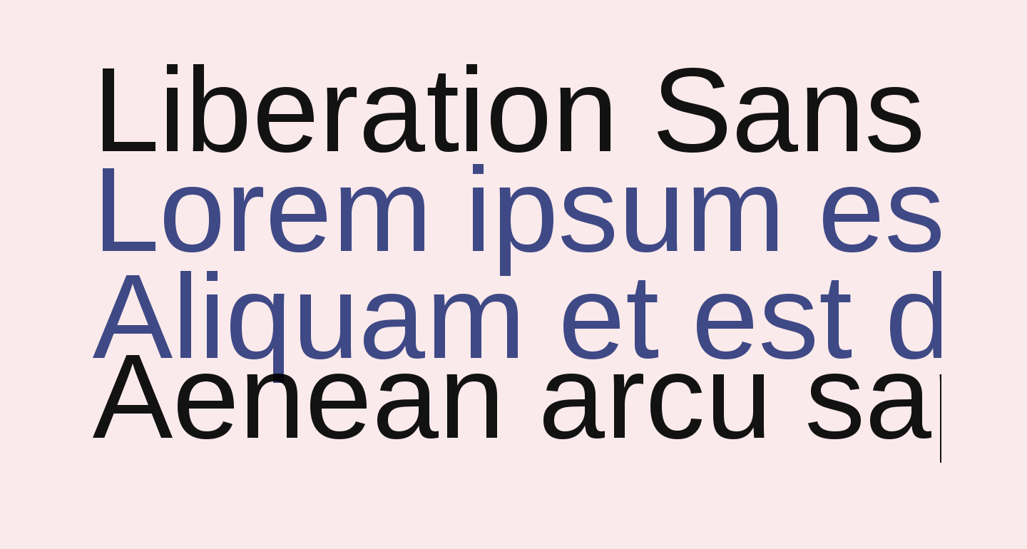 Liberation Sans free Font - What Font Is