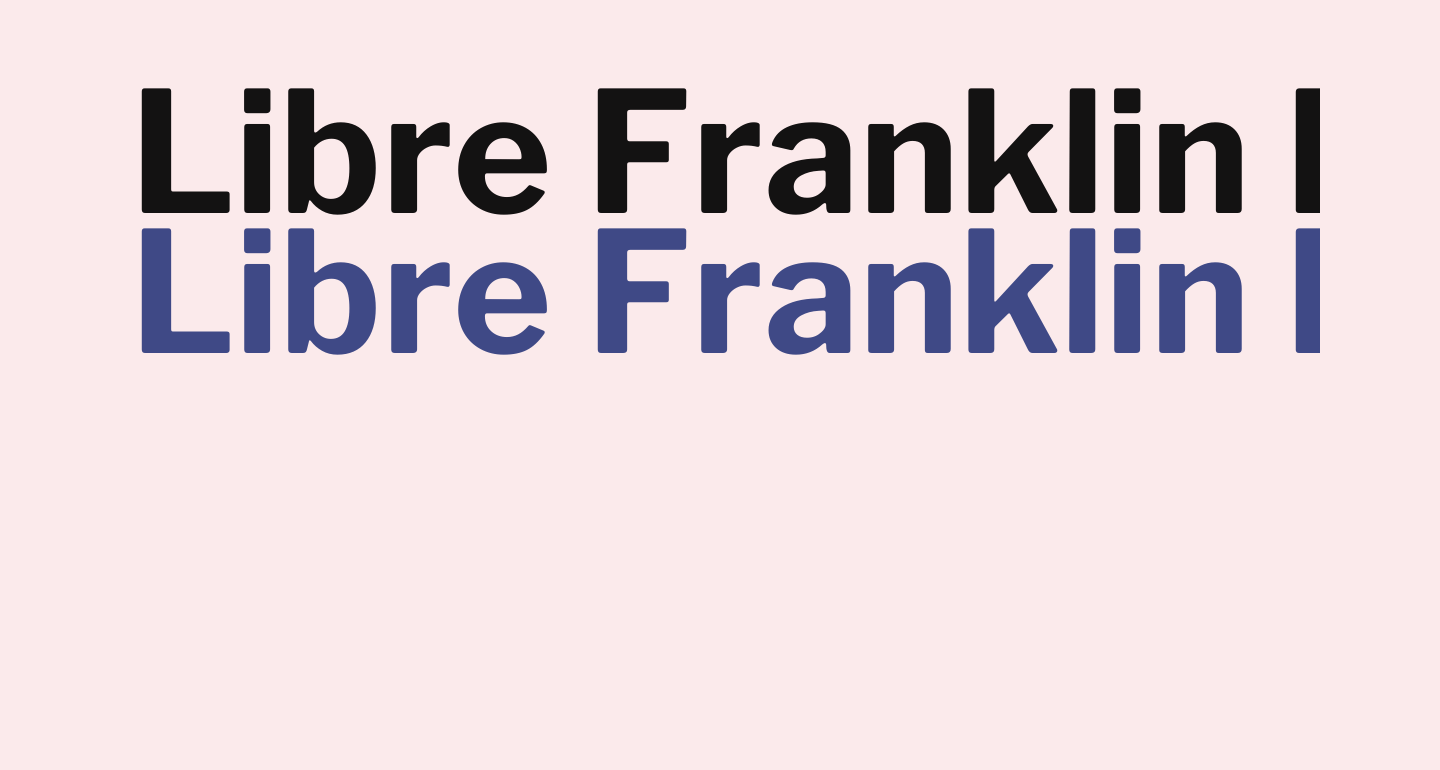 Libre Franklin Bold free Font - What Font Is