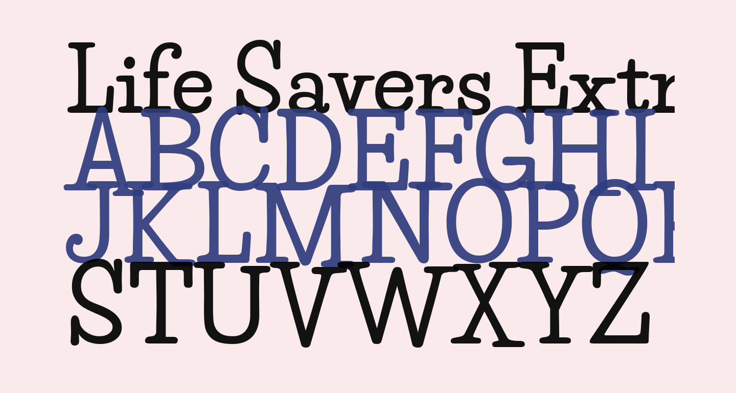 Life Savers ExtraBold free Font - What Font Is
