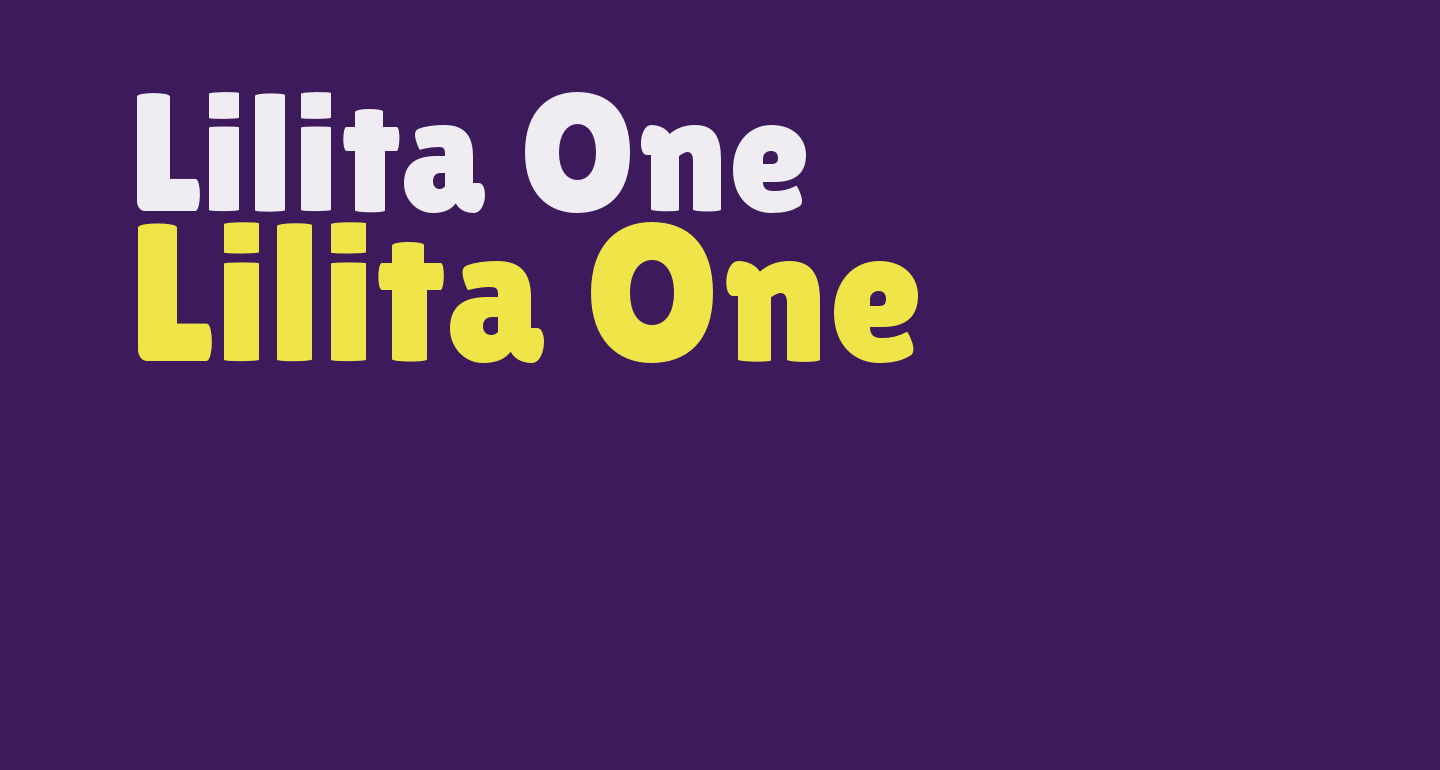 Lilita One free Font - What Font Is