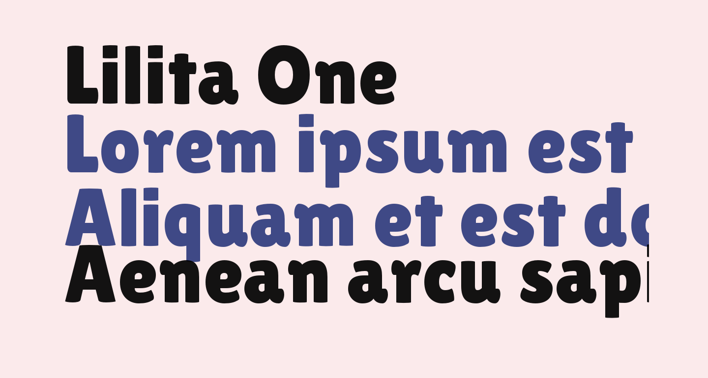 Lilita One free Font - What Font Is