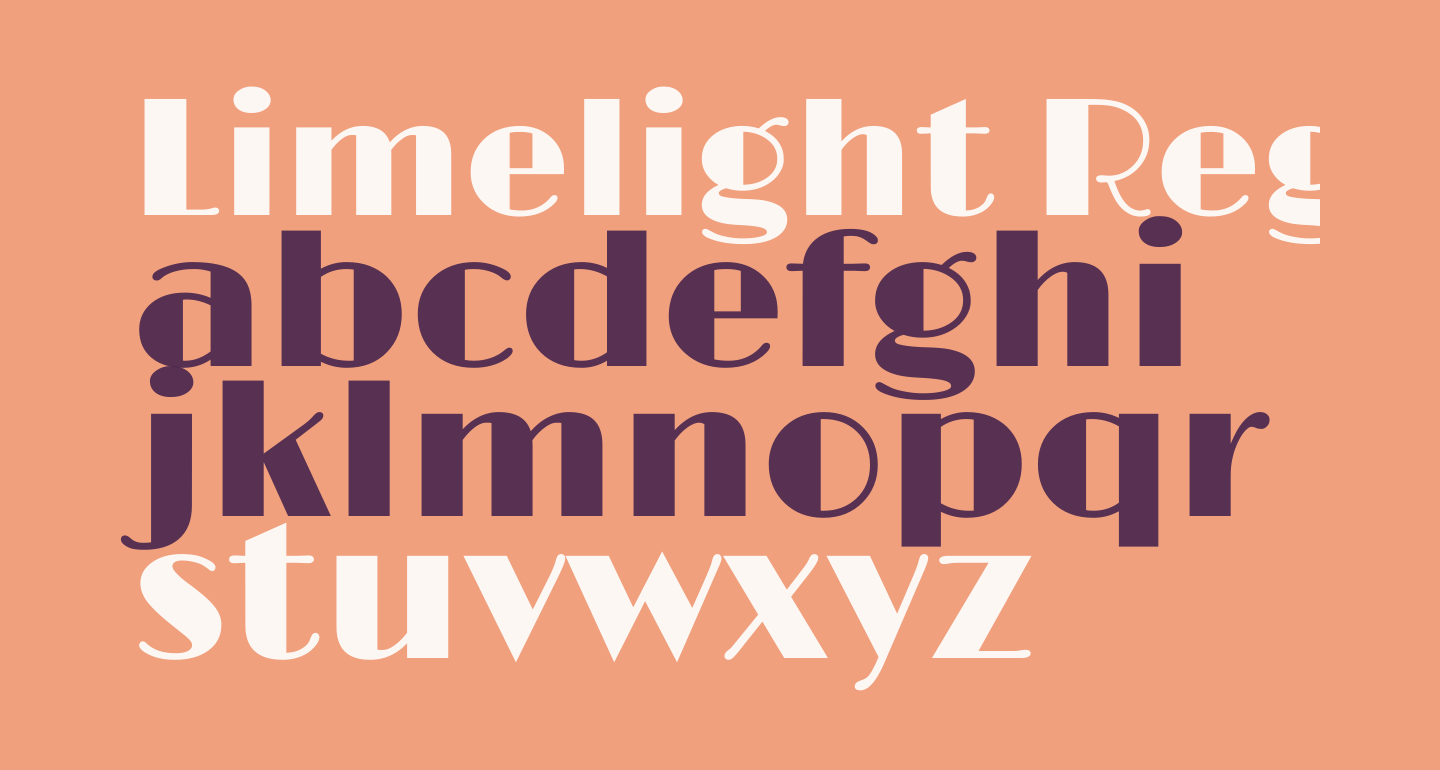 Limelight Regular free Font - What Font Is