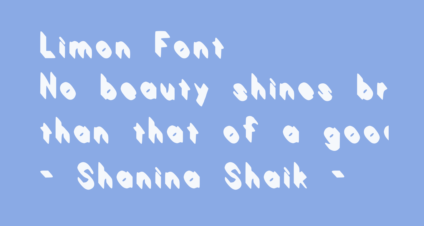 Limon free Font - What Font Is