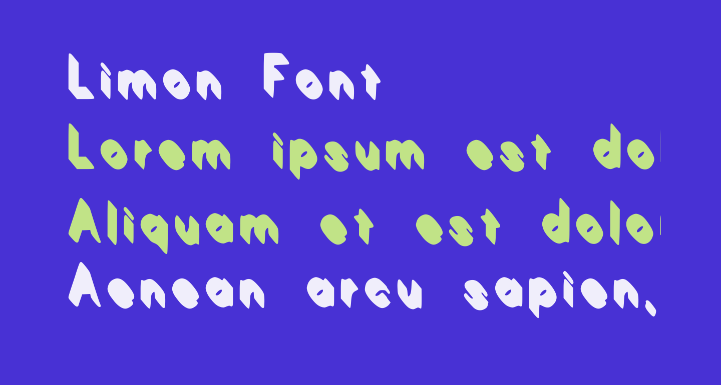 Limon free Font - What Font Is