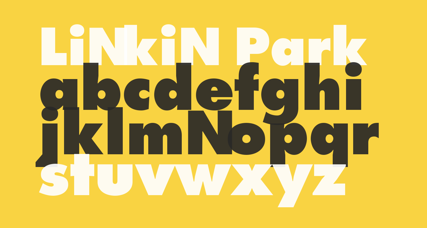 Linkin Park Extra Bold free Font - What Font Is
