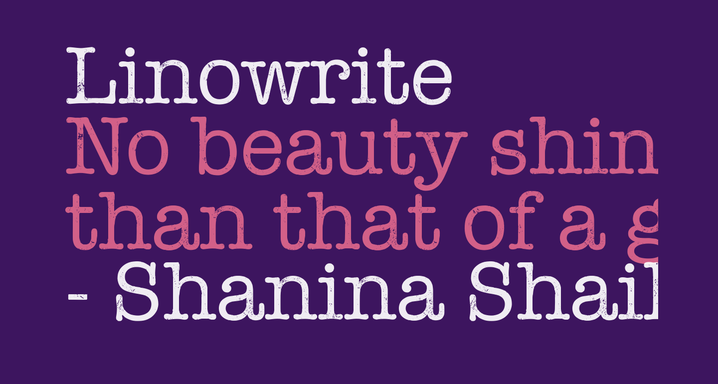 Linowrite free Font - What Font Is