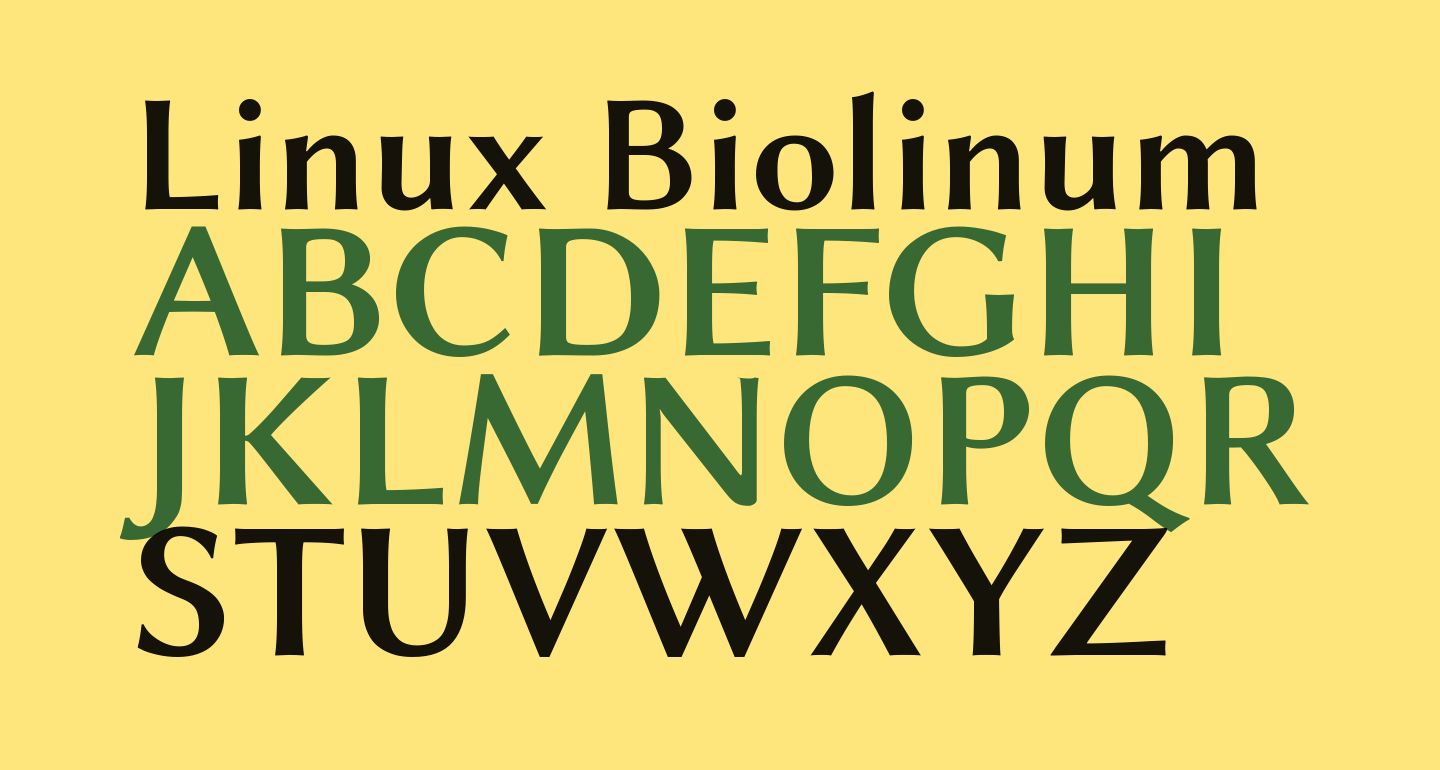 Linux Biolinum Bold free Font - What Font Is