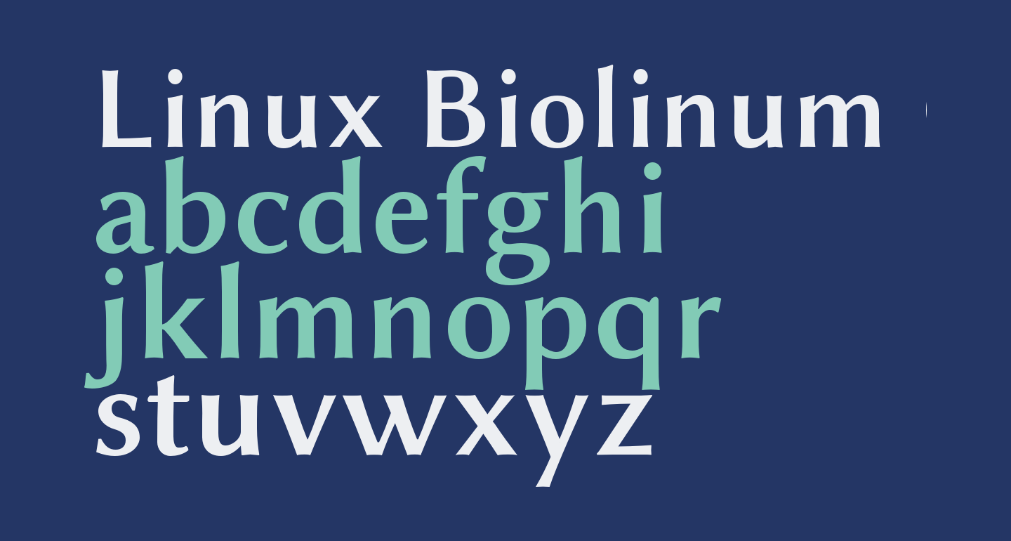 Linux Biolinum O Bold free Font - What Font Is