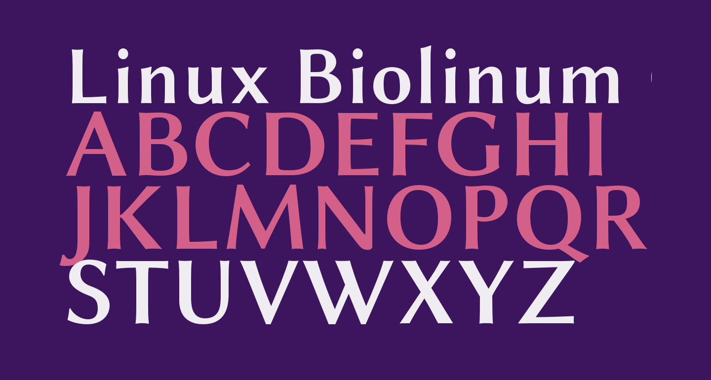 Linux Biolinum O Bold free Font - What Font Is