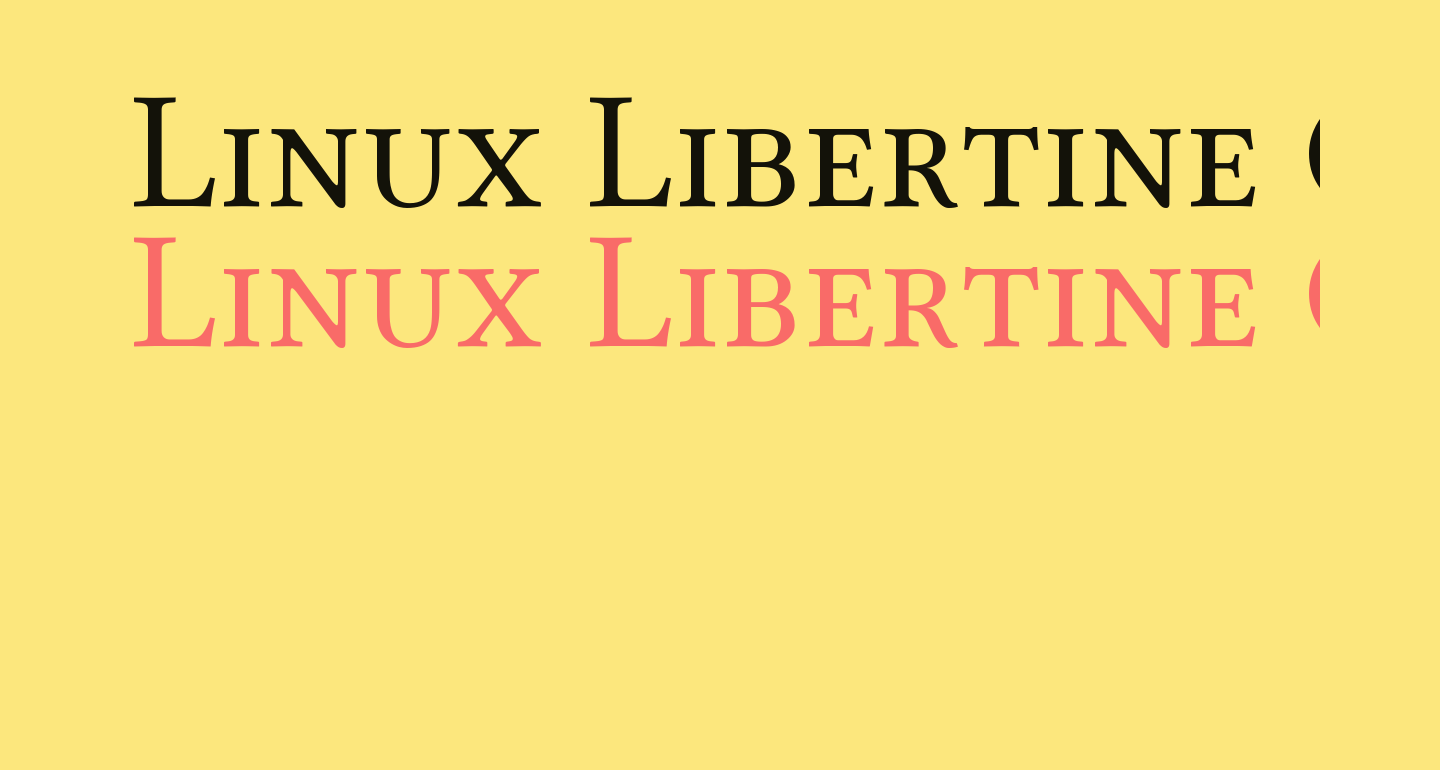 Linux Libertine Capitals free Font - What Font Is