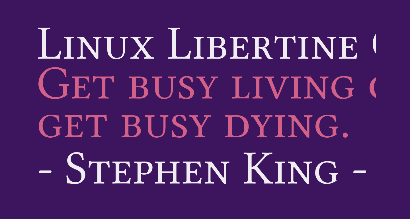 Linux Libertine Capitals free Font - What Font Is