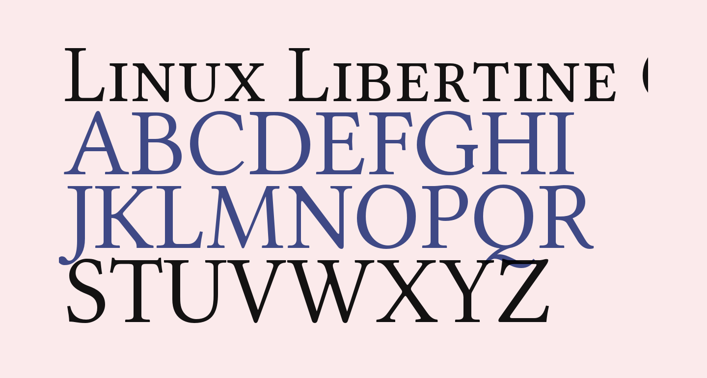 Linux Libertine O Capitals free Font - What Font Is