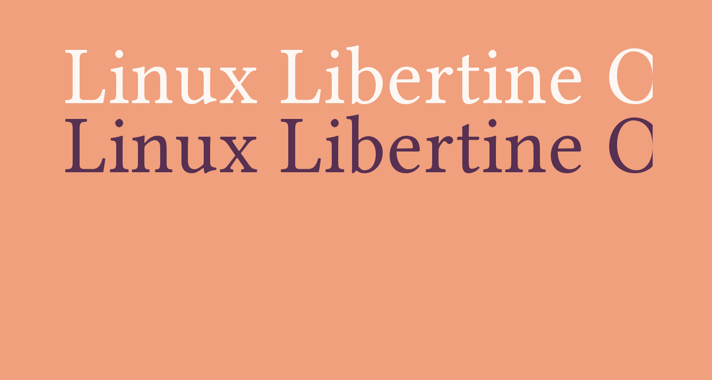 Linux Libertine O free Font - What Font Is