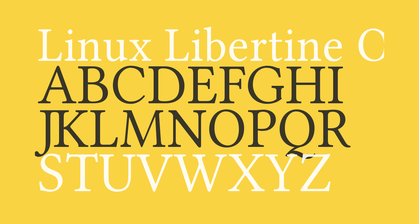 Linux Libertine O free Font - What Font Is