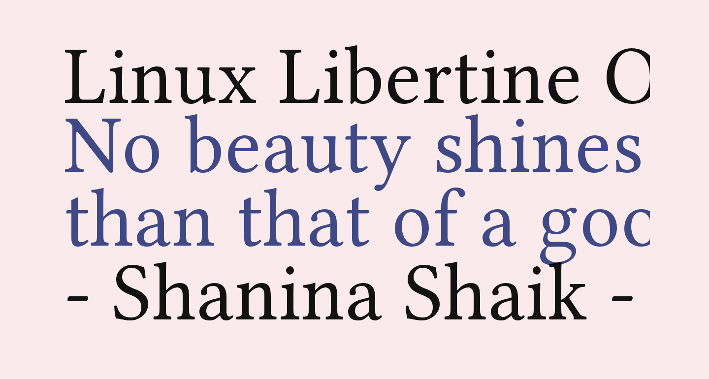 Linux Libertine O free Font - What Font Is