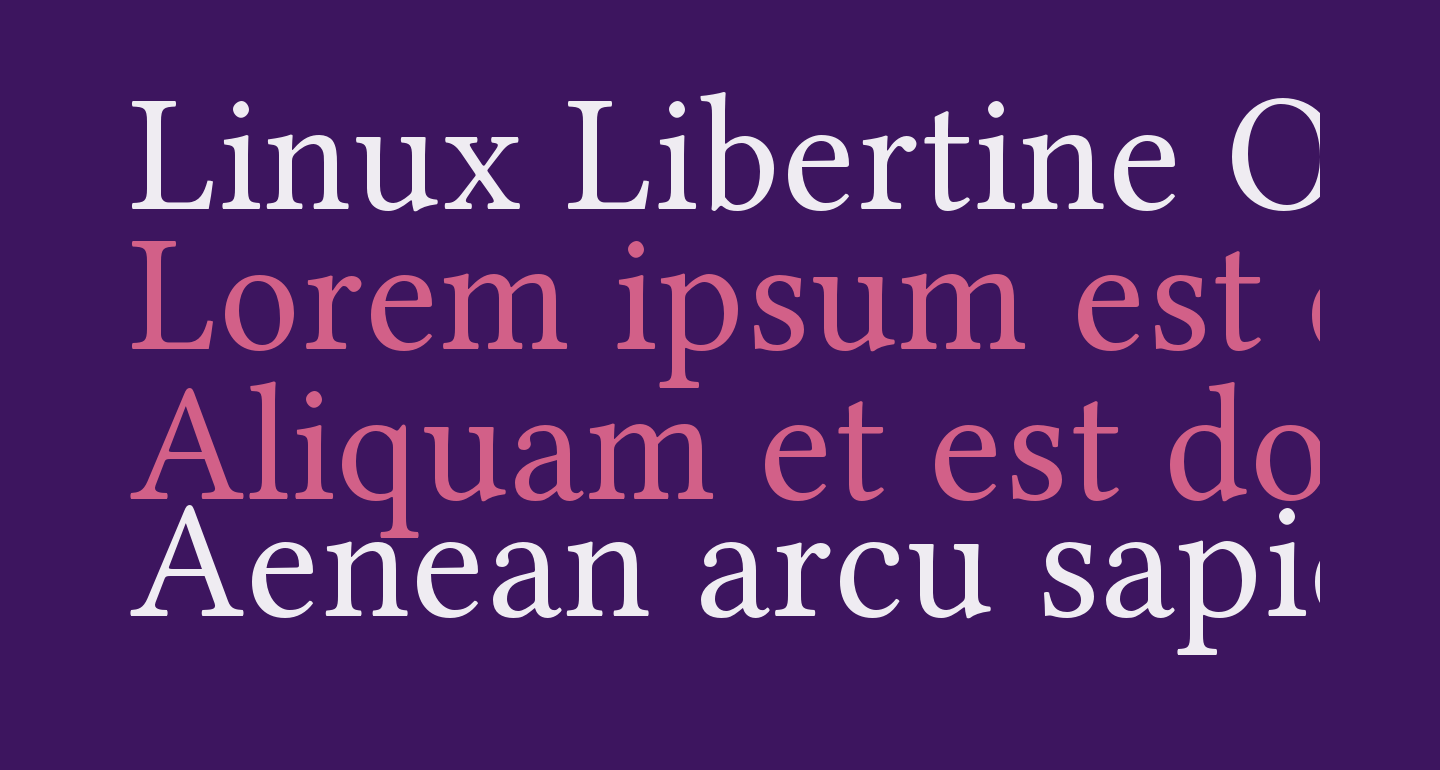 Linux Libertine O free Font - What Font Is