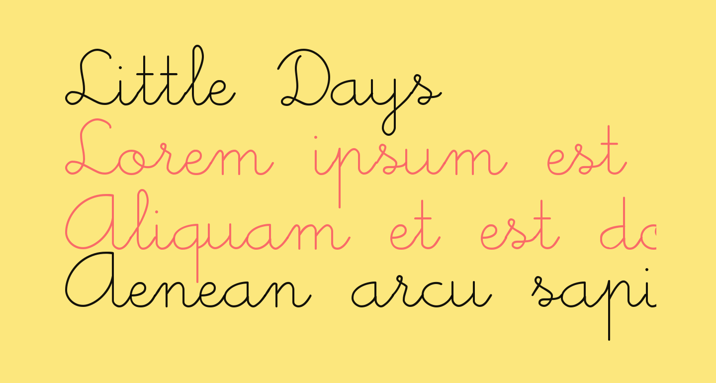 Little Days free Font - What Font Is