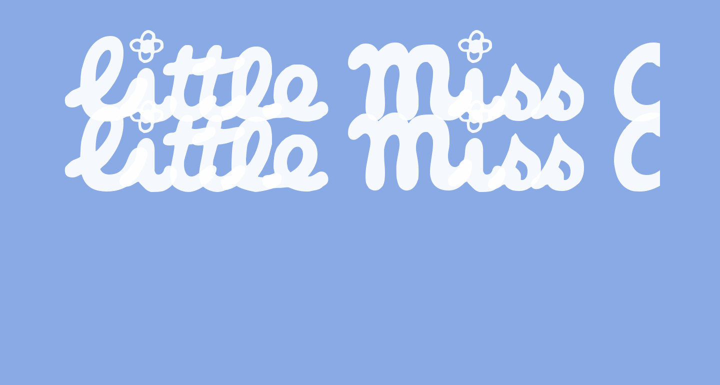 Little Miss Cursive Medium Free Font What Font Is
