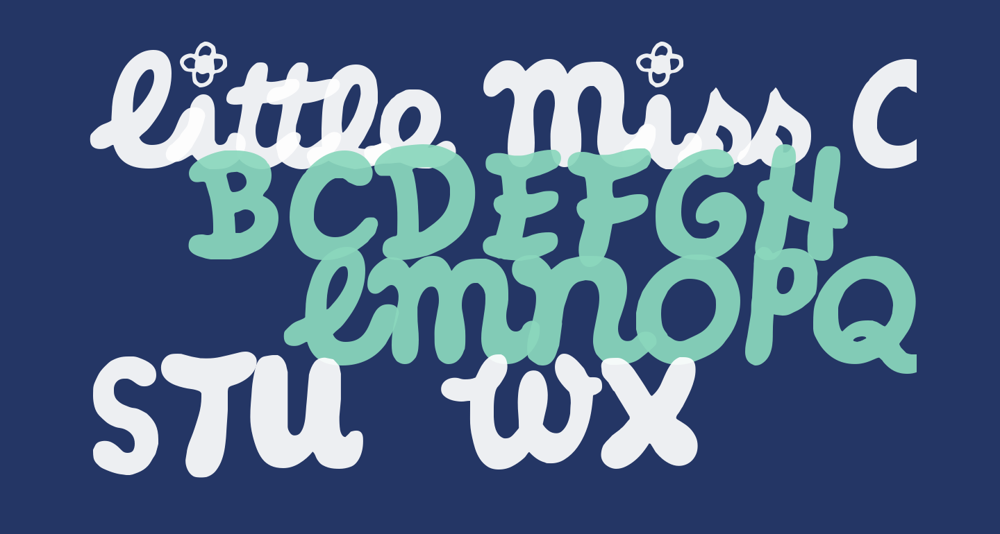 Little Miss Cursive Medium Free Font What Font Is