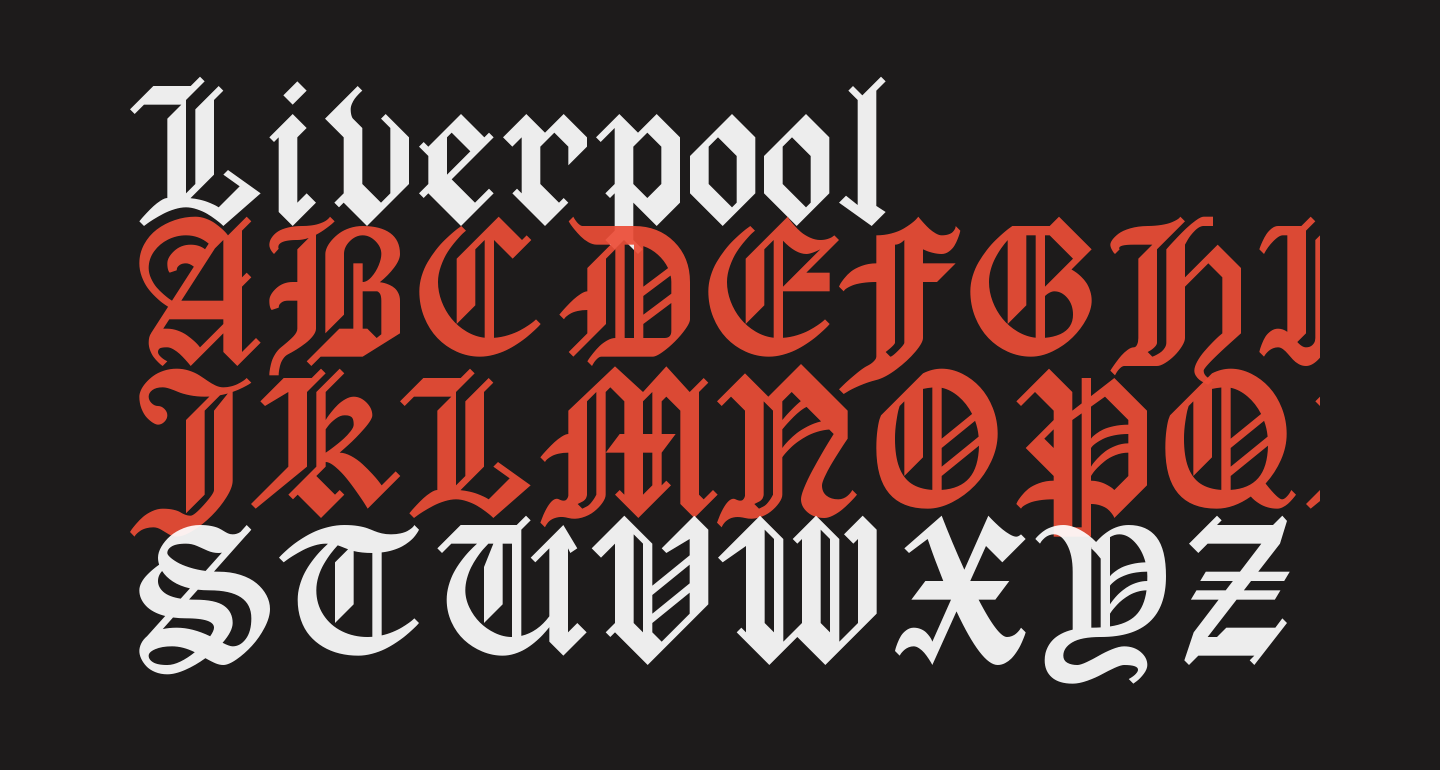 Liverpool free Font - What Font Is