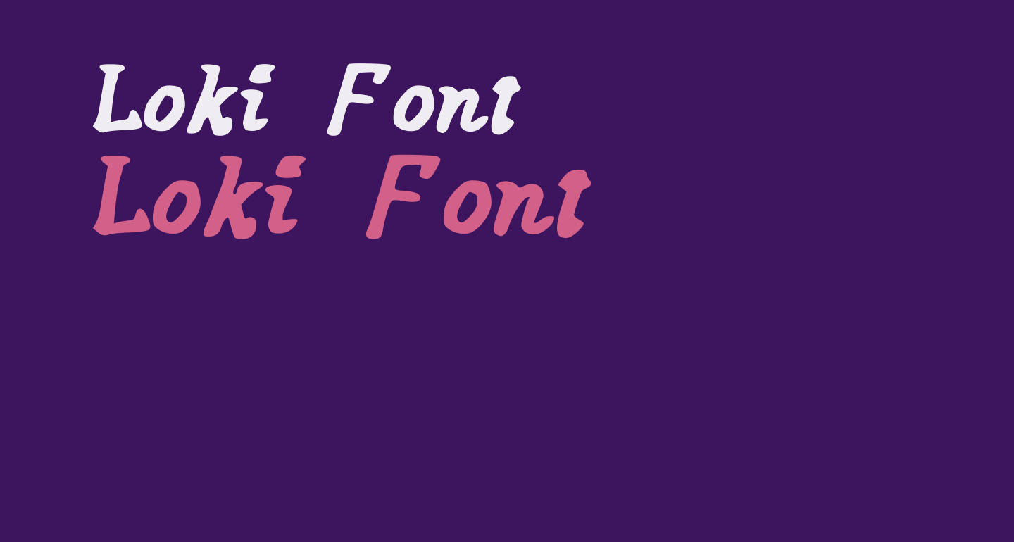 Loki free Font - What Font Is