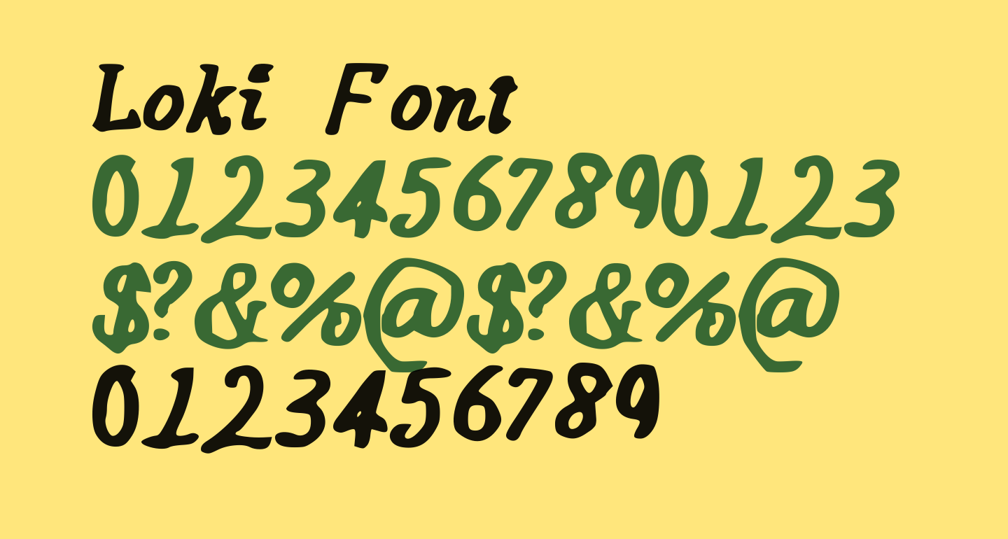Loki free Font - What Font Is