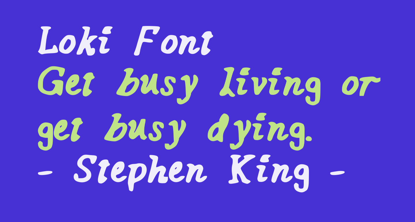 Loki free Font - What Font Is