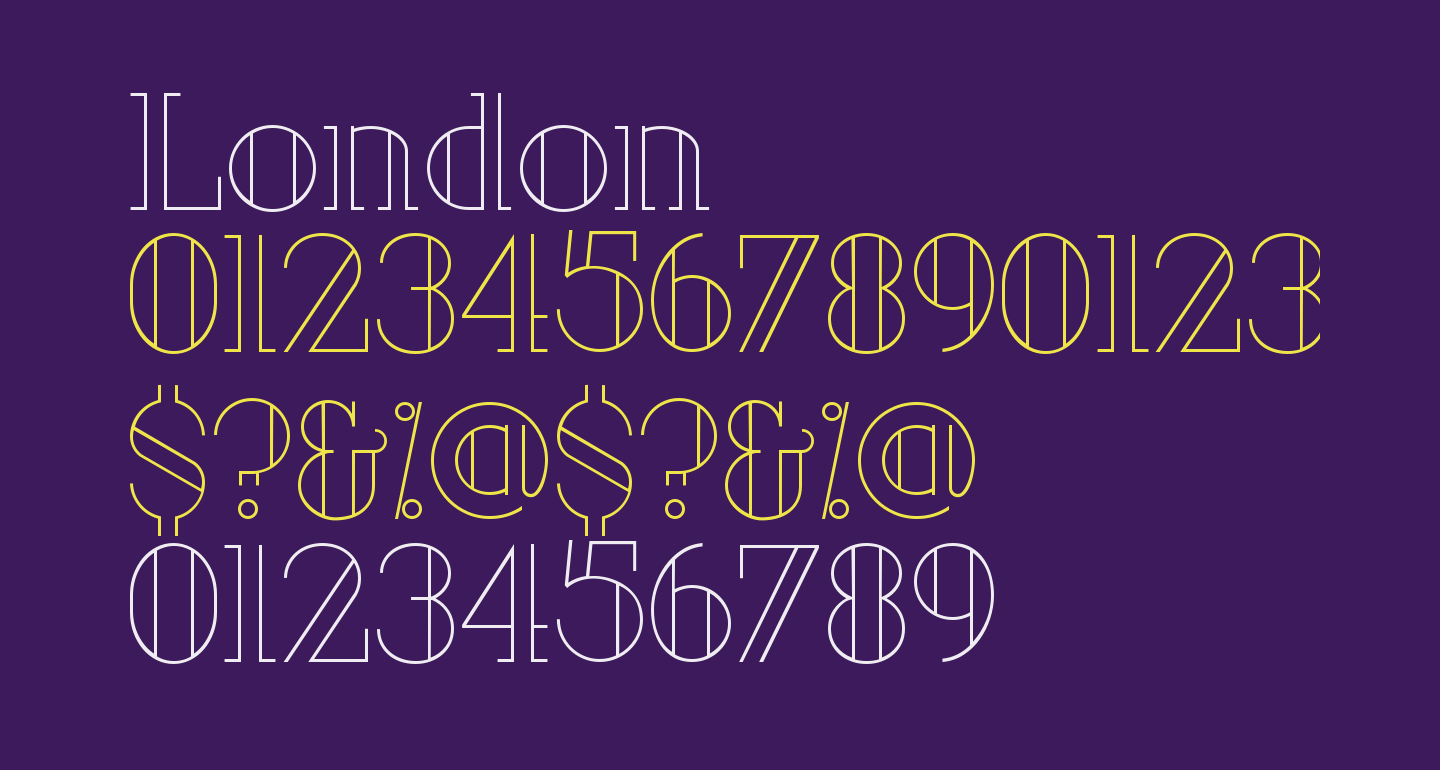 London free Font - What Font Is
