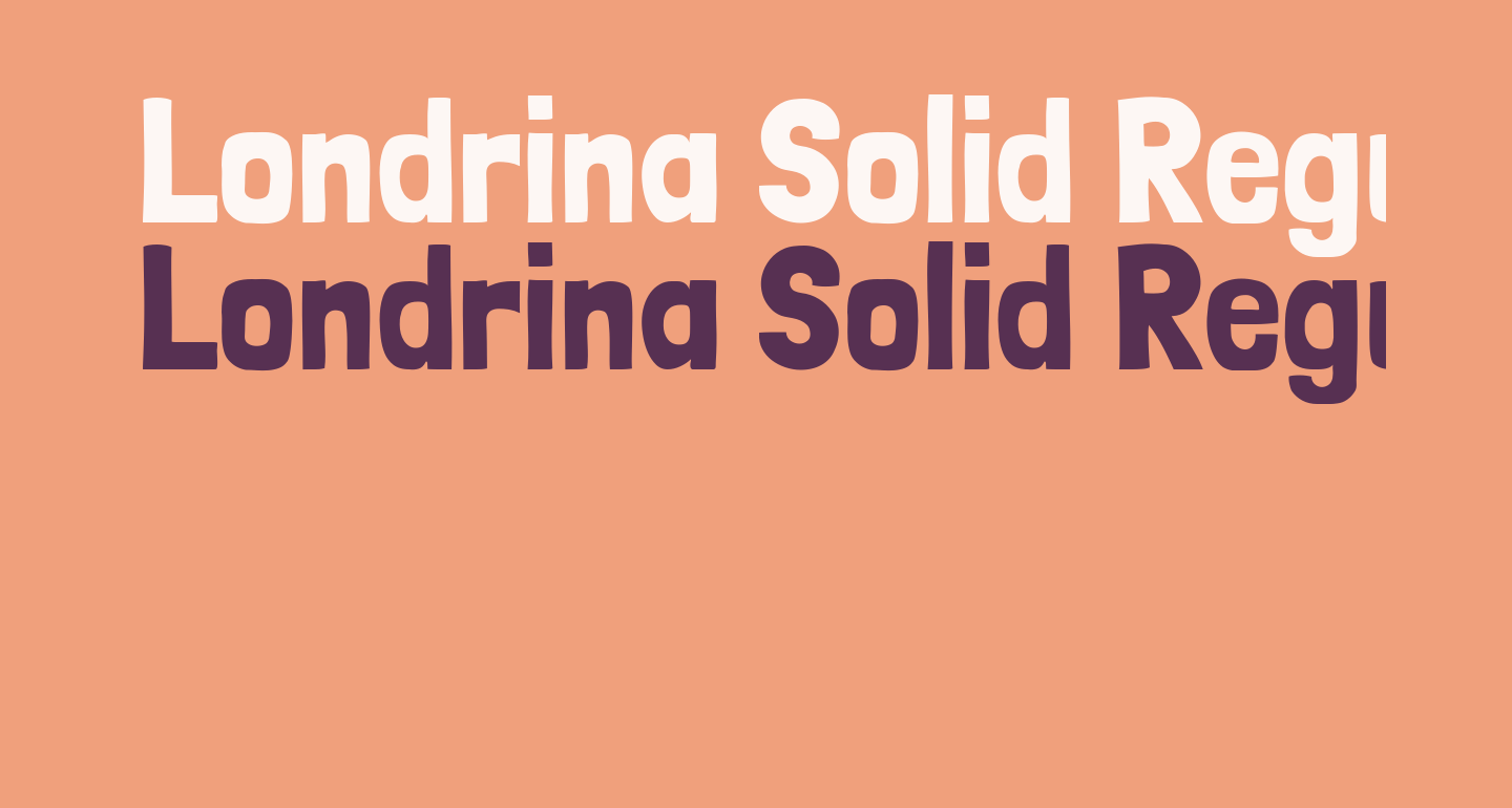 Londrina Solid Regular free Font - What Font Is