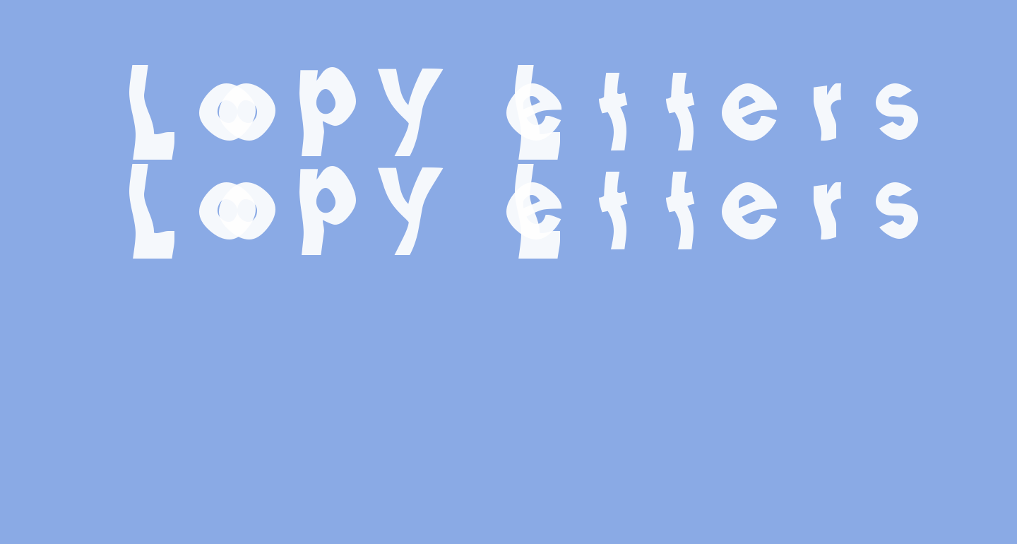 Loopy Letters free Font - What Font Is