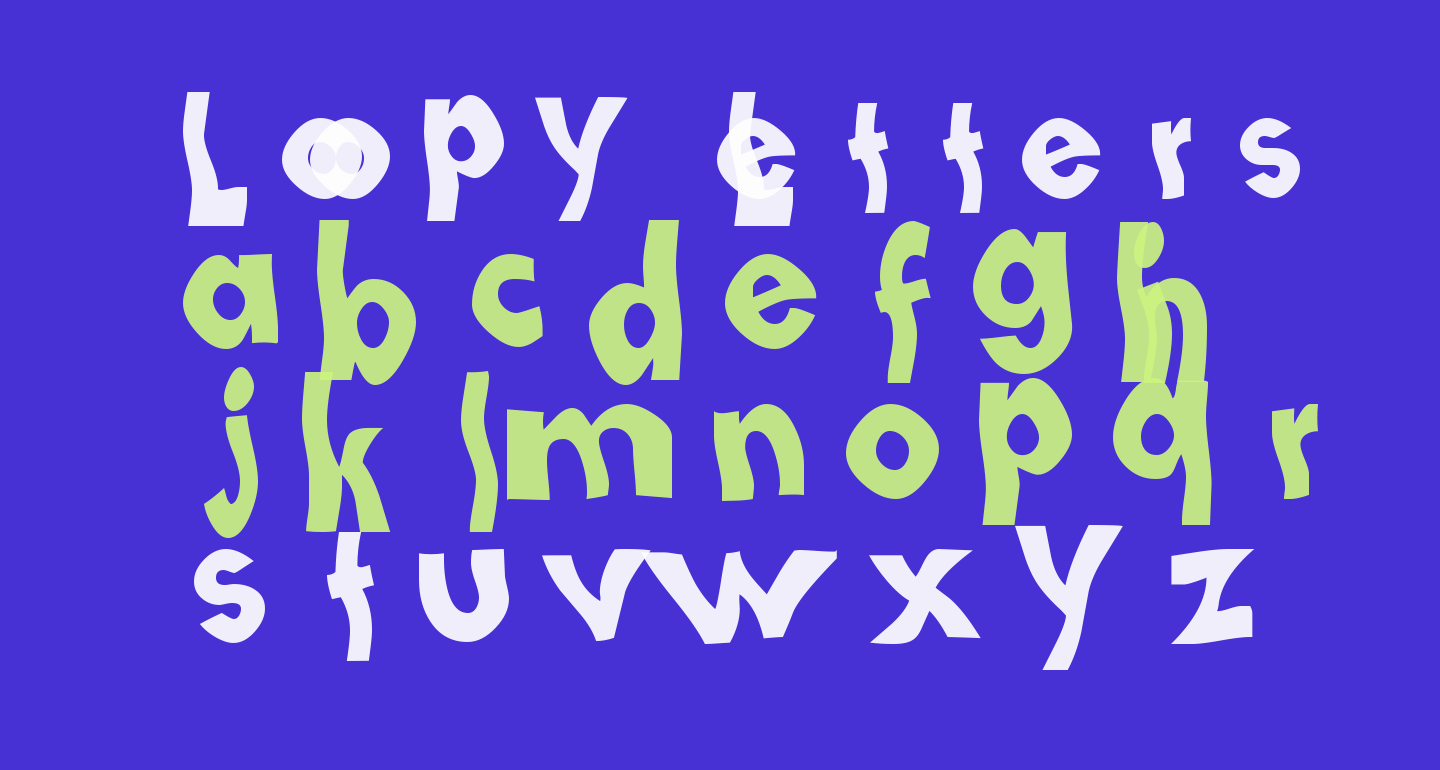 Loopy Letters free Font - What Font Is