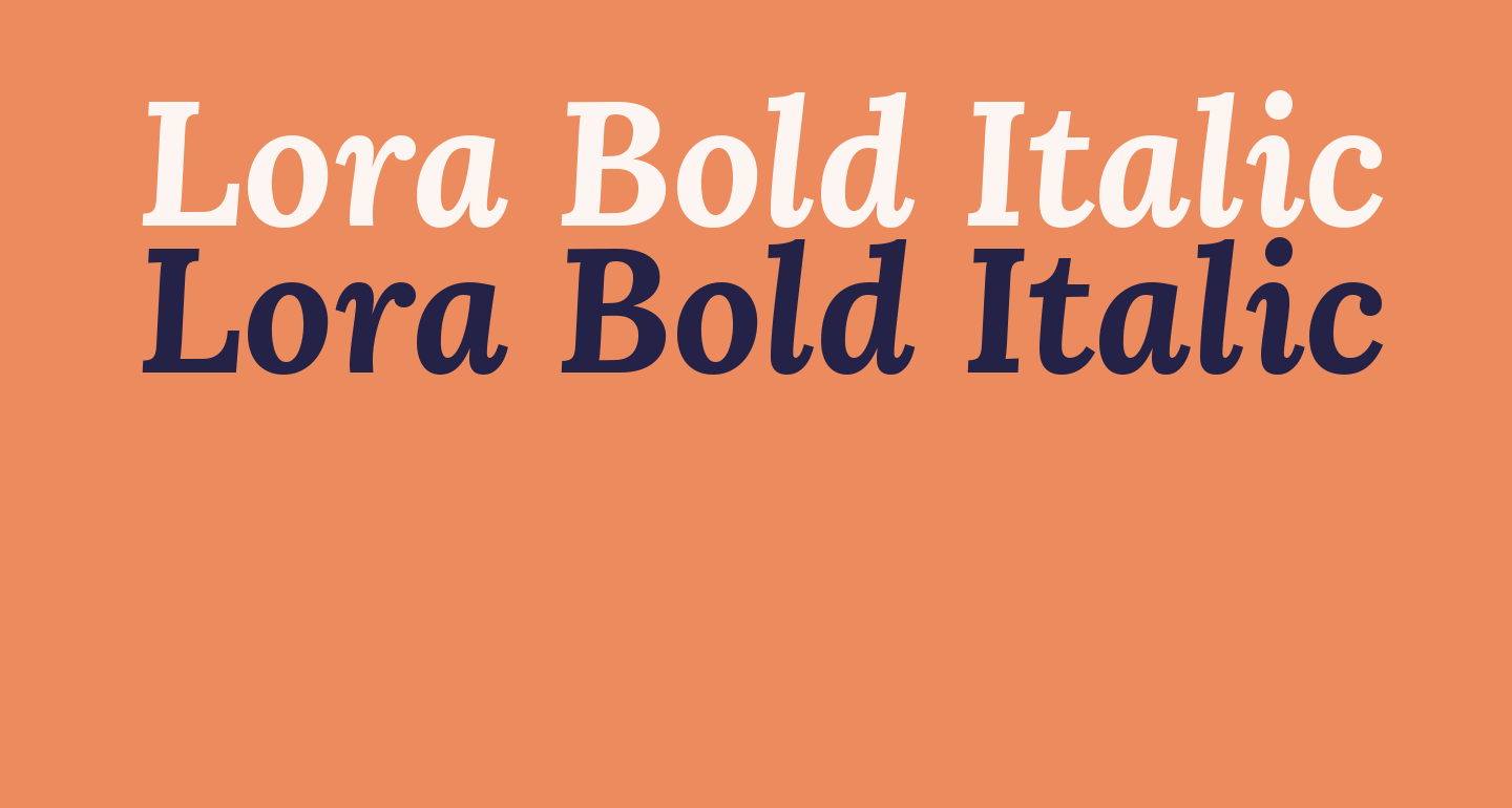 Lora Bold Italic free Font - What Font Is