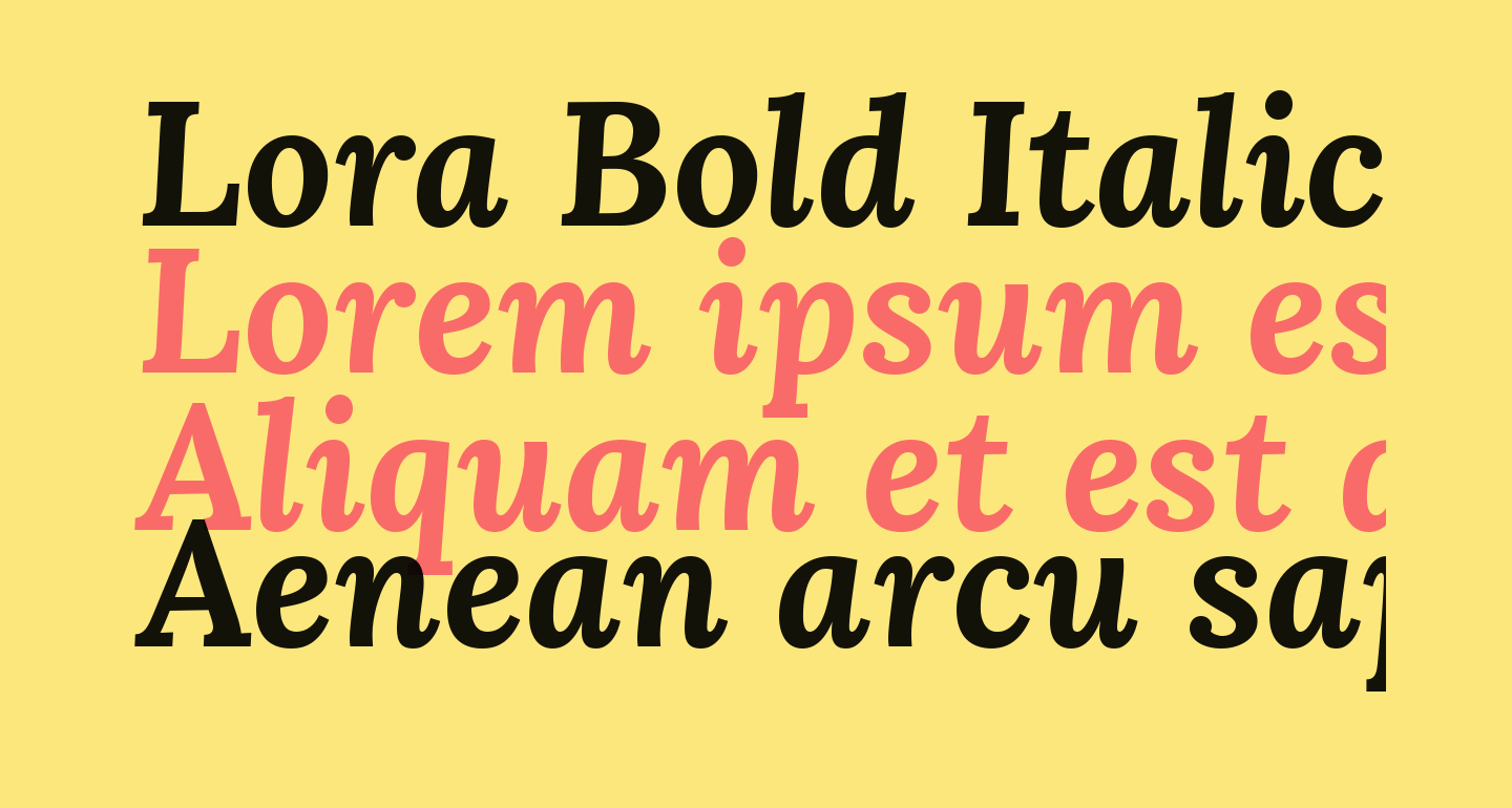 Lora Bold Italic free Font - What Font Is