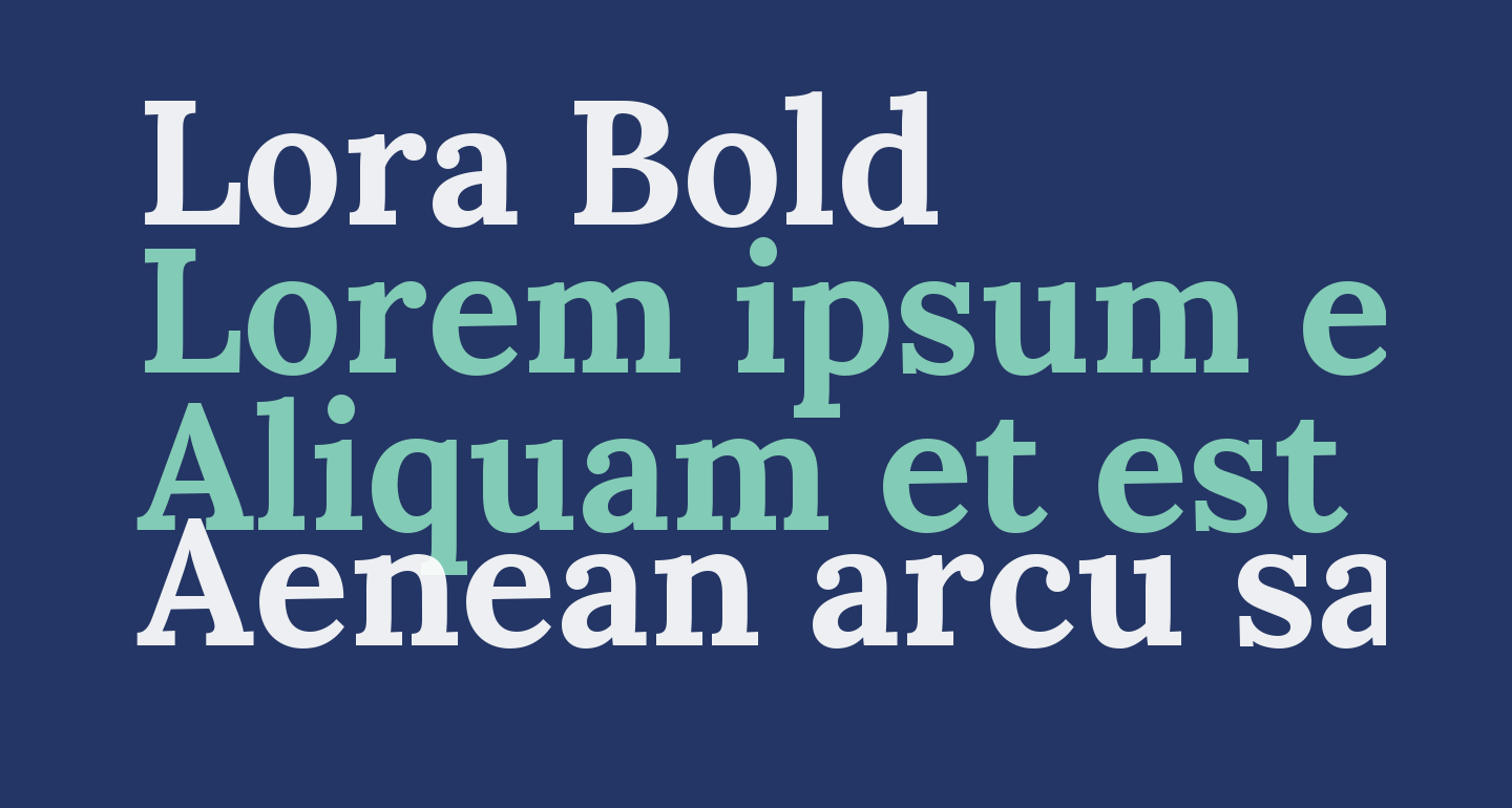 Lora Bold free Font - What Font Is