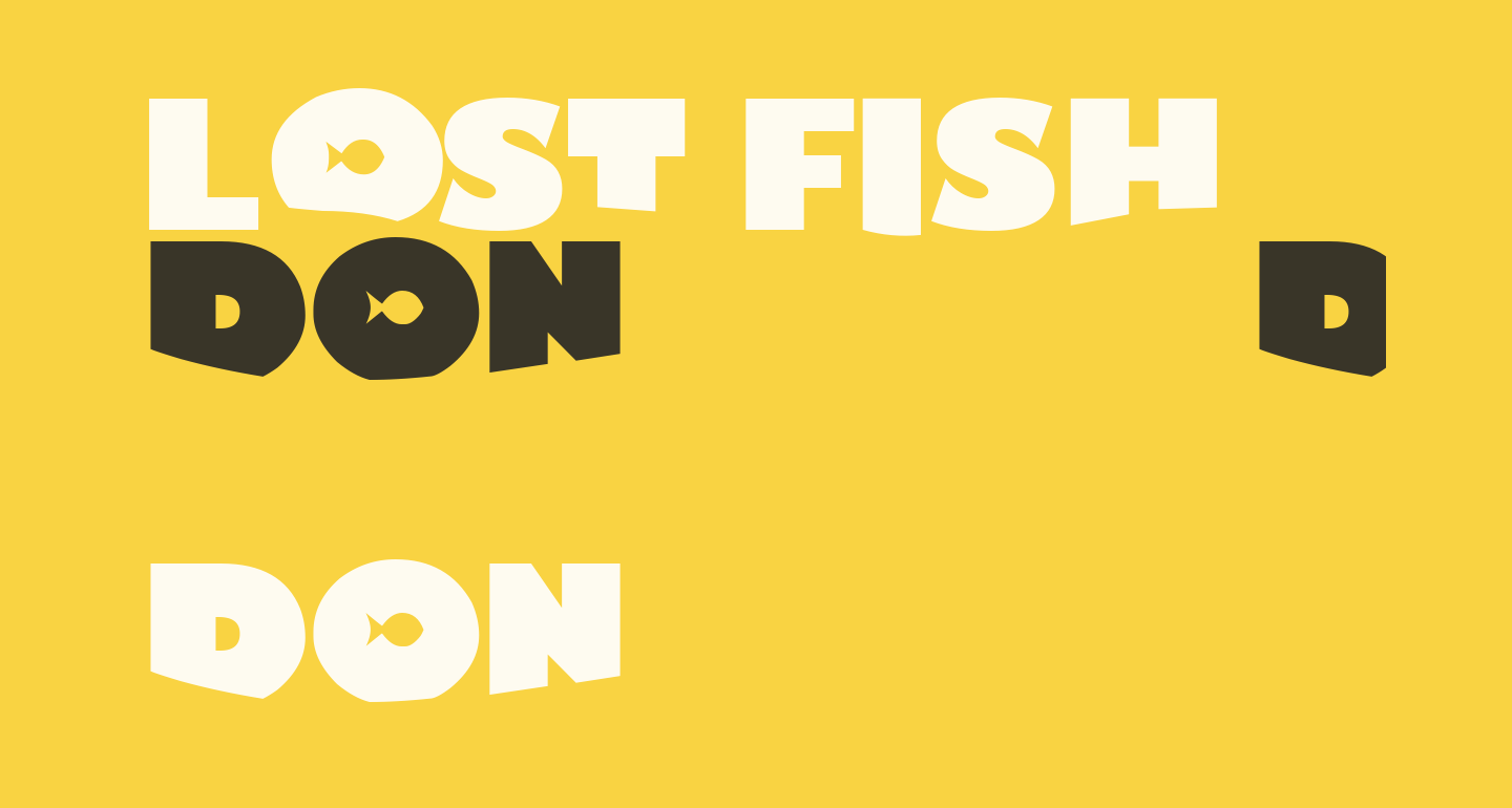 Lost Fish free Font - What Font Is