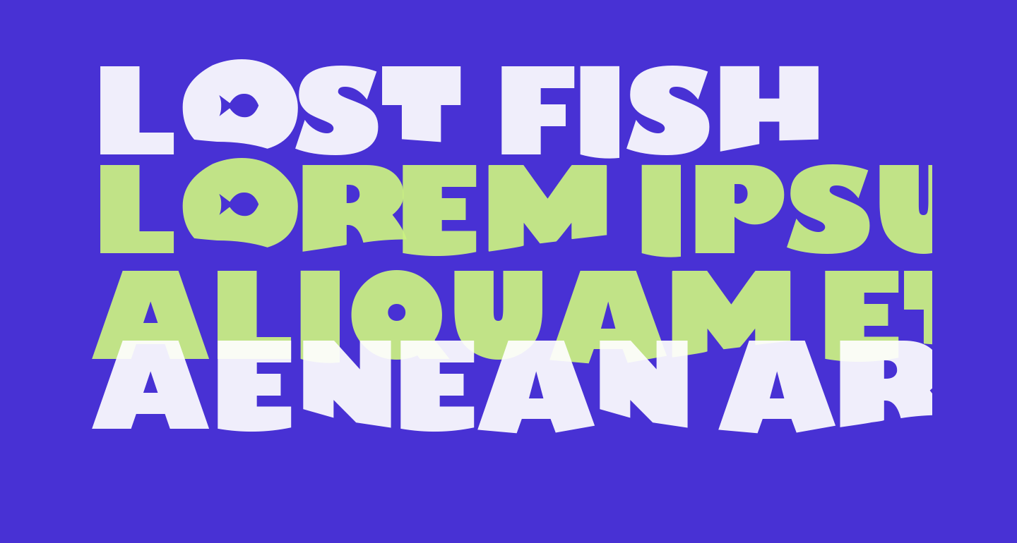 Lost Fish free Font - What Font Is