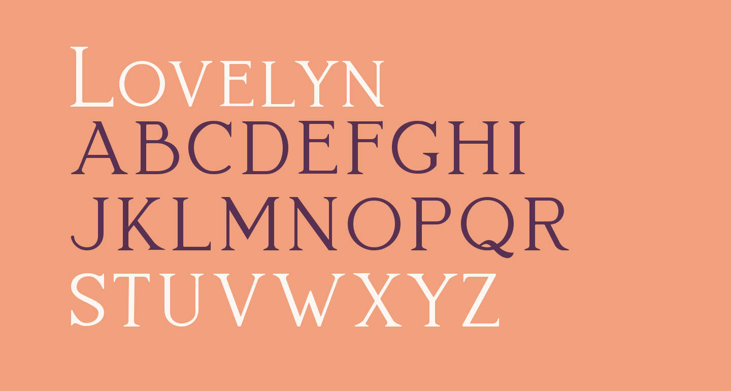 Lovelyn free Font - What Font Is