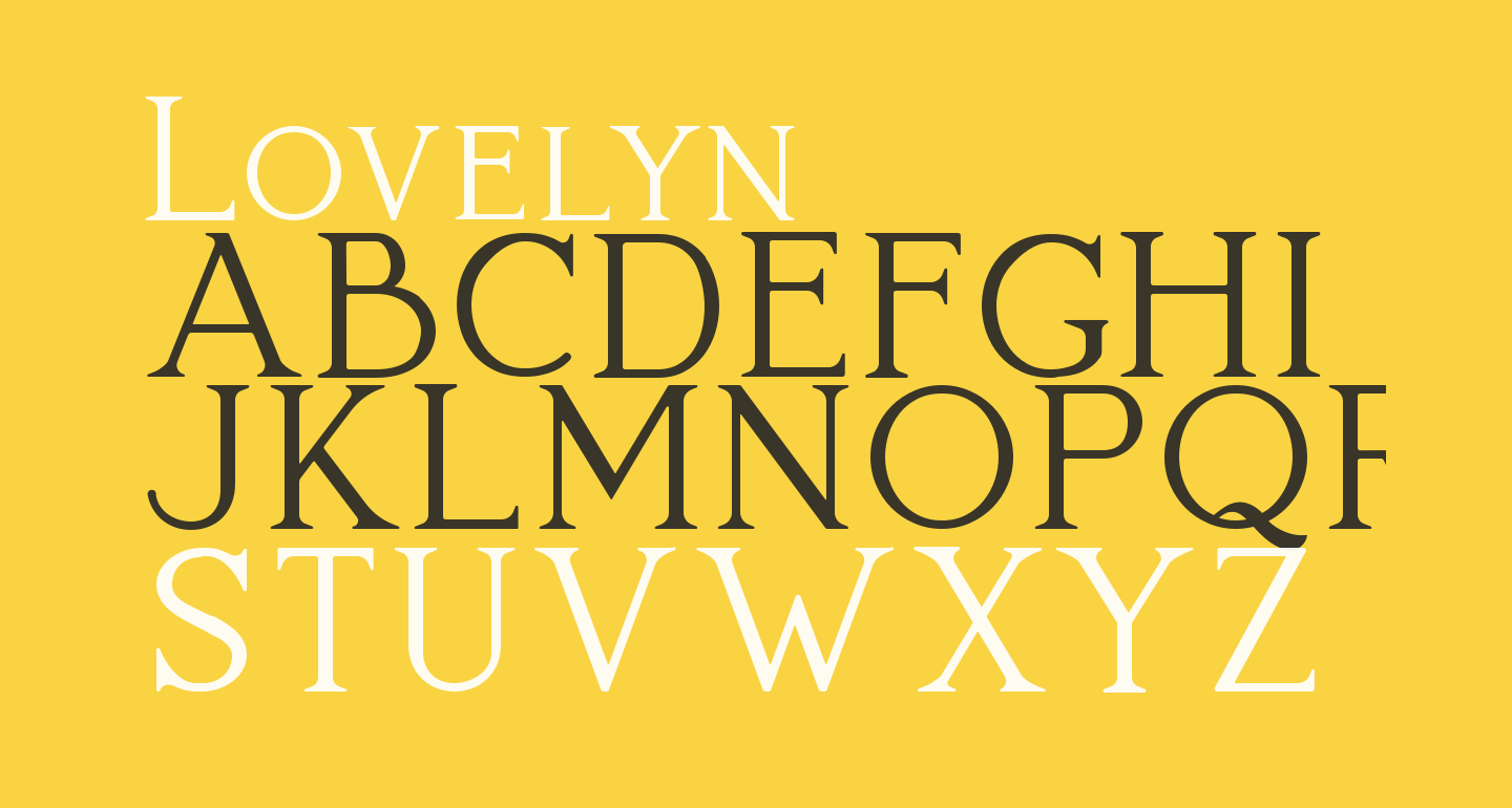 Lovelyn free Font - What Font Is