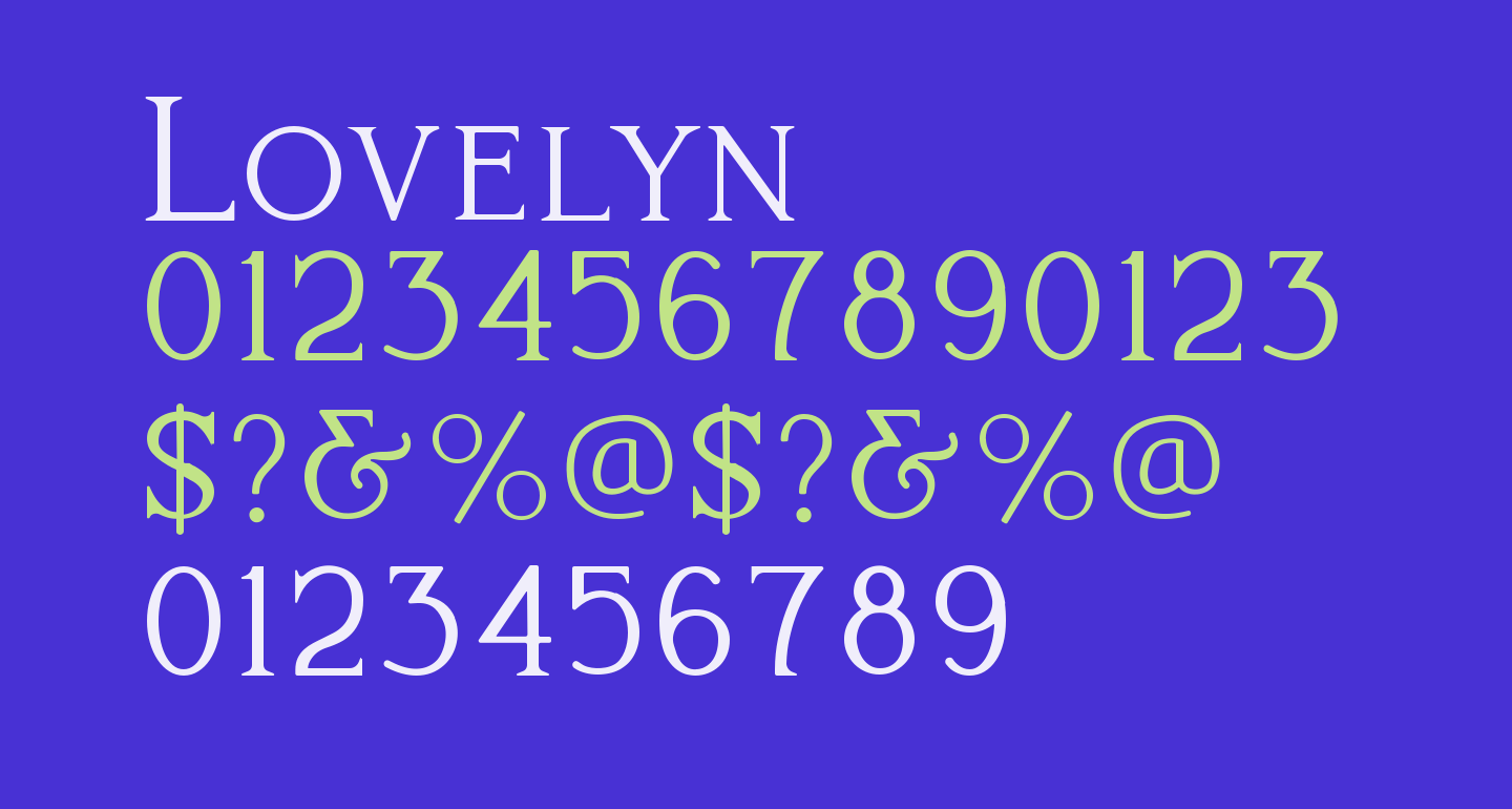 Lovelyn free Font - What Font Is