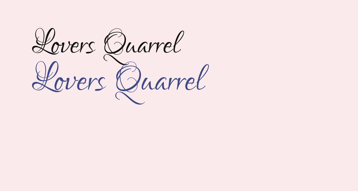 Lovers Quarrel free Font - What Font Is