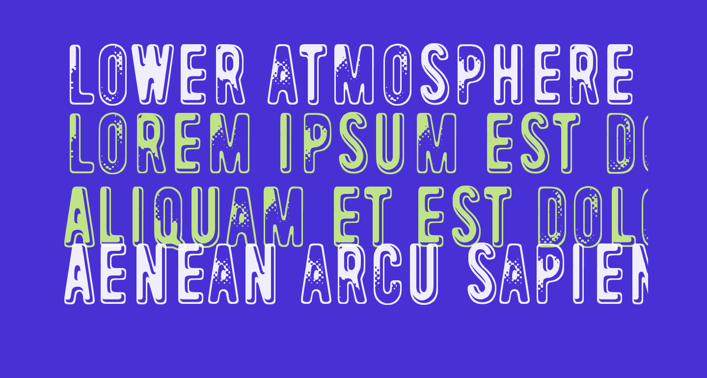 Lower atmosphere free Font - What Font Is