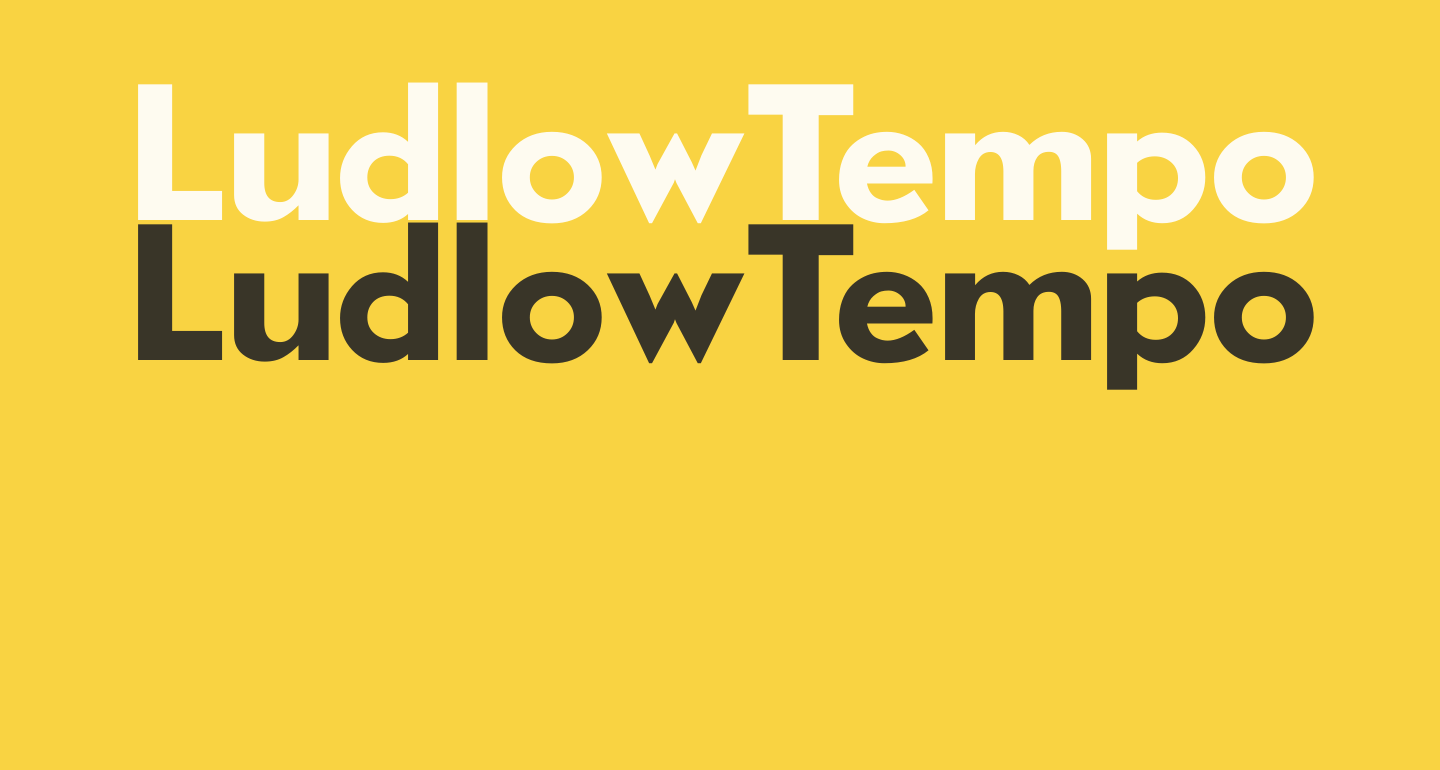 LudlowTempoBold free Font - What Font Is