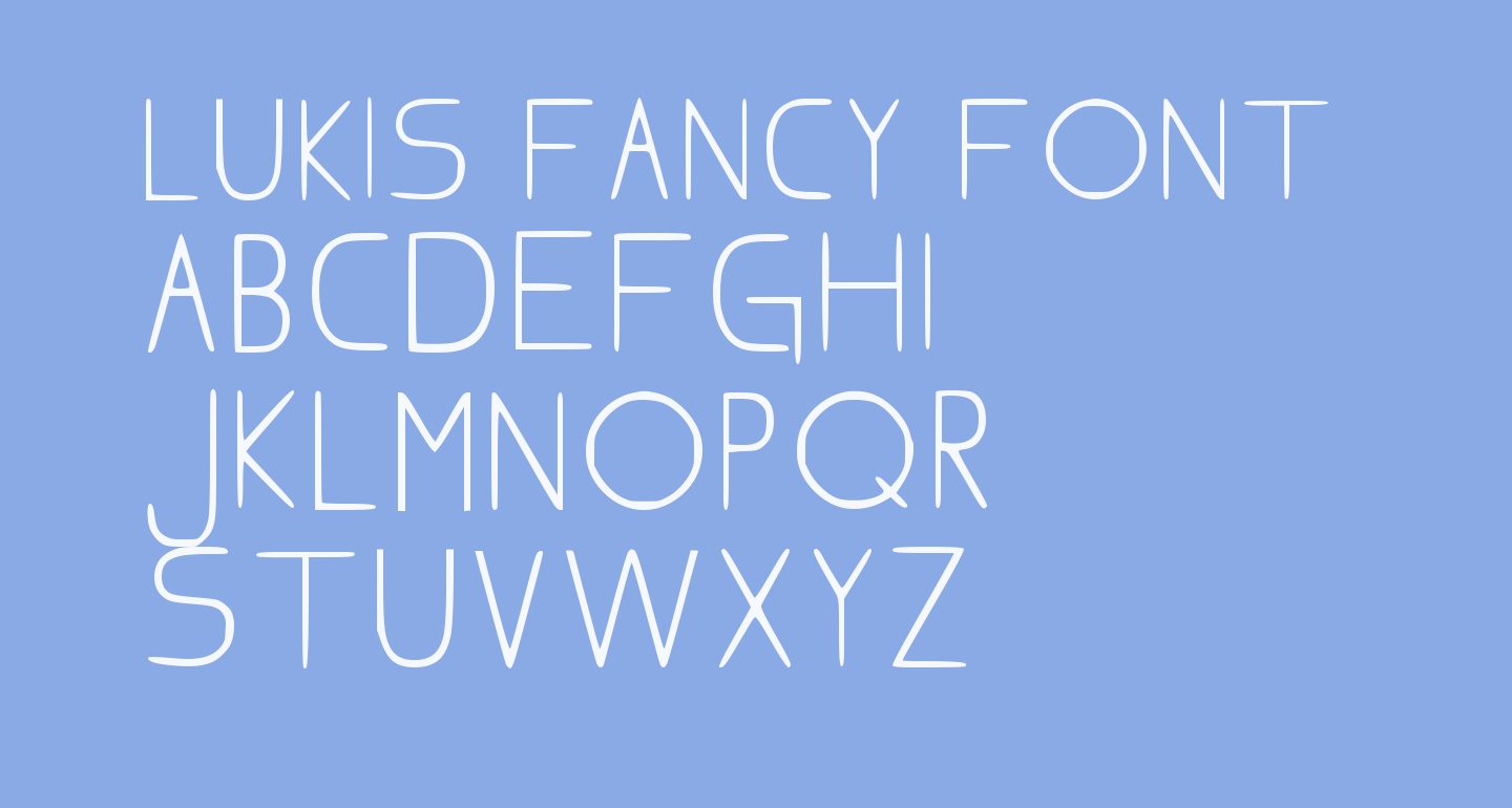 Lukis Fancy Font Regular free Font - What Font Is