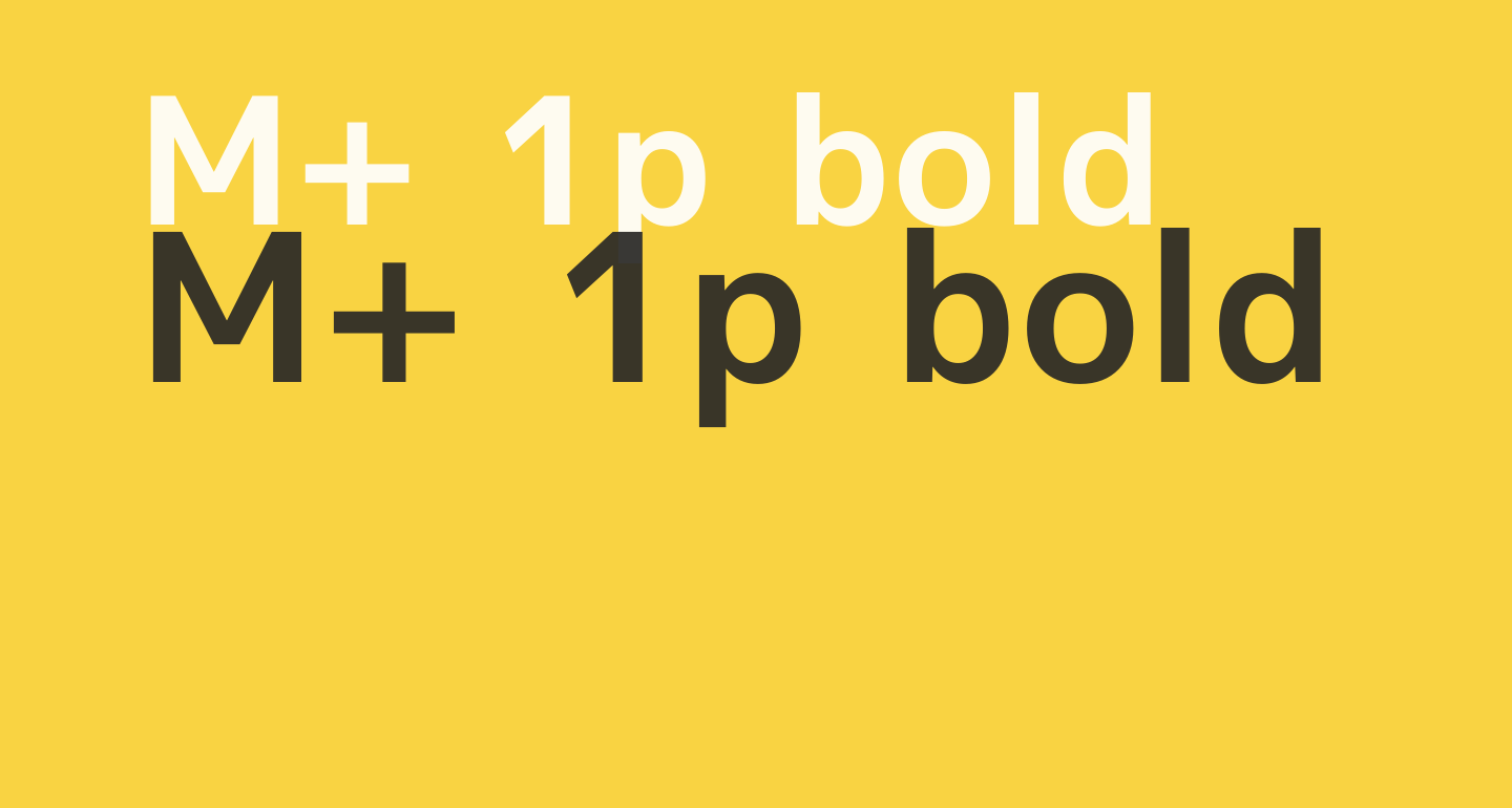 M+ 1p bold free Font - What Font Is